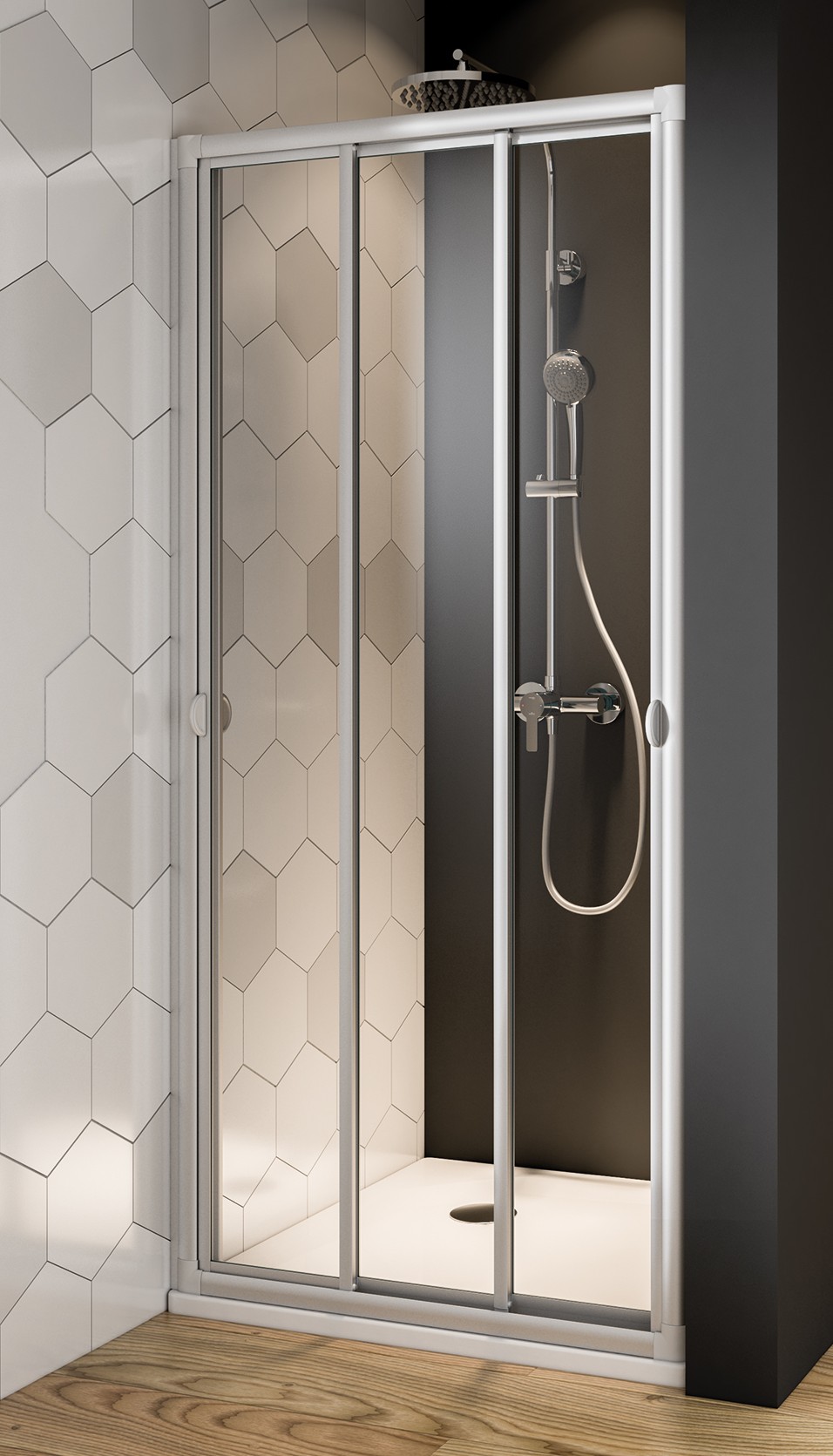 Billig skydedør til bruser, køb Breuer dusch på flottebade.dk